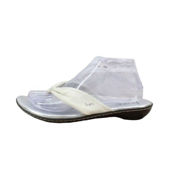 boc | Shoes | Boc Cream Leather Flip Flop Thong Sandals Size Eu 39 Us 8 ...